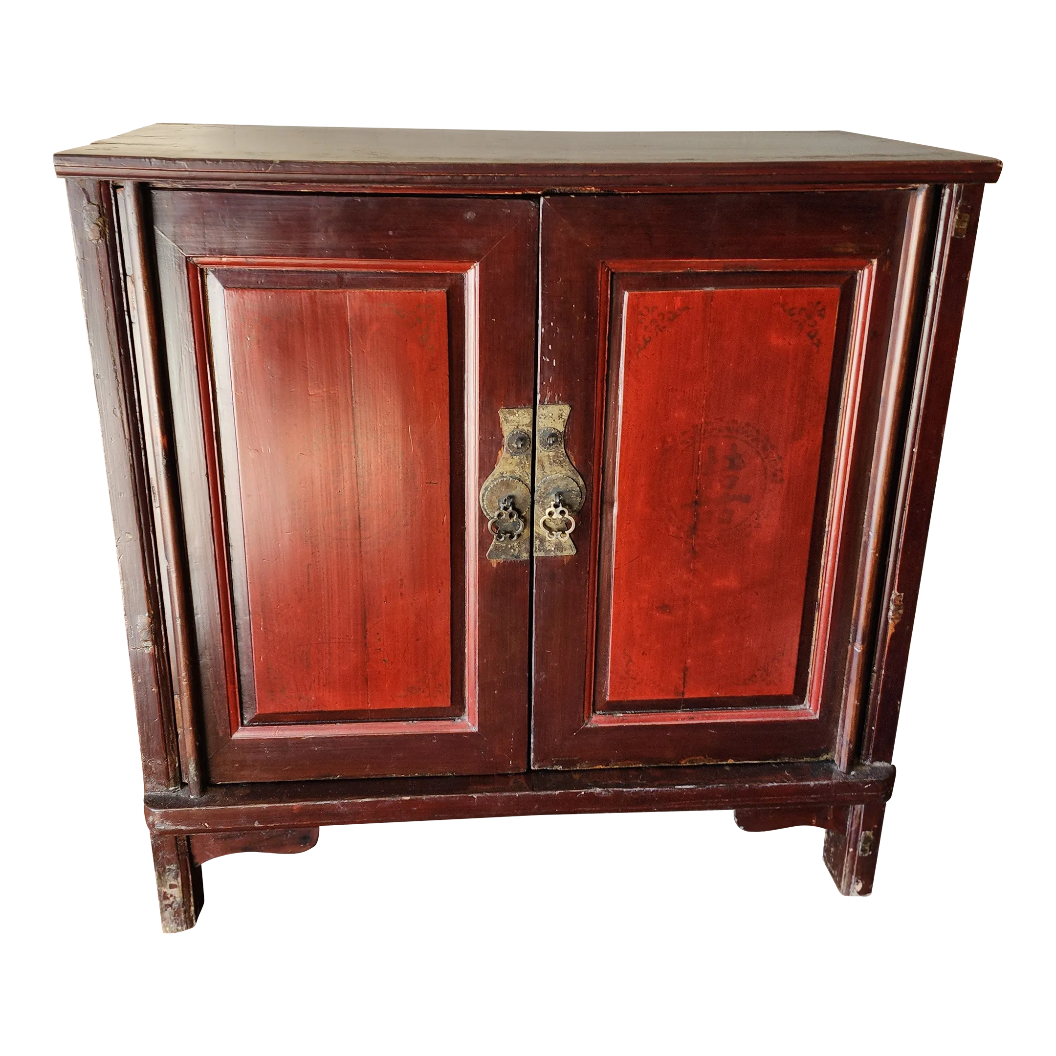 Rustic Asian Cabinet | Chairish