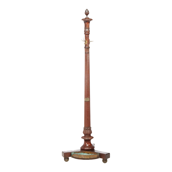 Antique RJ Horner School Carved Mahogany Hall Hat Rack, 1900 | Chairish