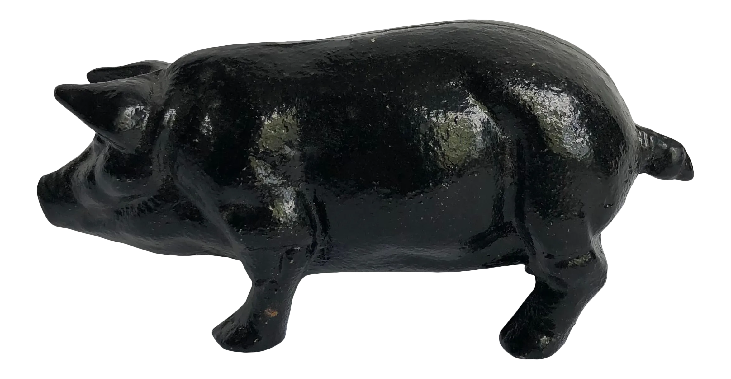 20th Century Cast Iron Pig Figure | Chairish