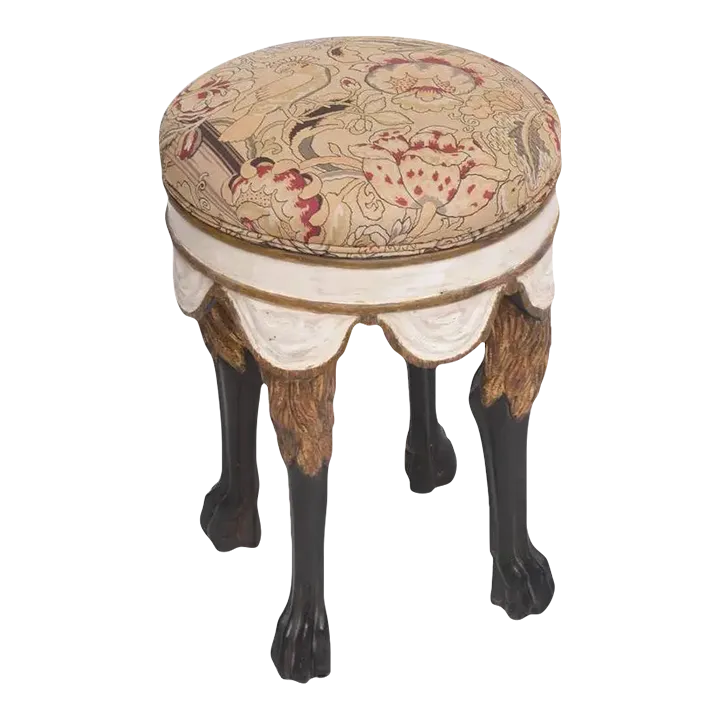 Neopolitan Style Italian Stool | Chairish