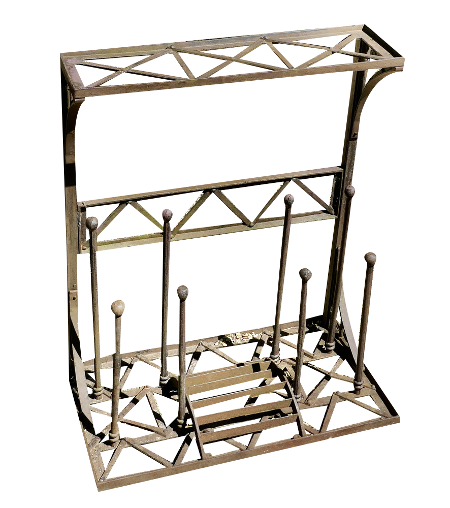 Boot Scraper and Boot Rack in Cast Iron, 1960s | Chairish