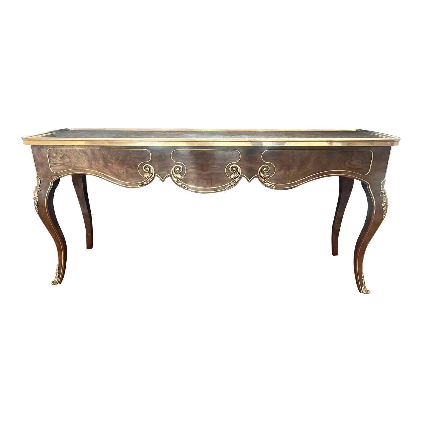 1970s Mastercraft Furniture Hollywood Regency Console Table | Chairish