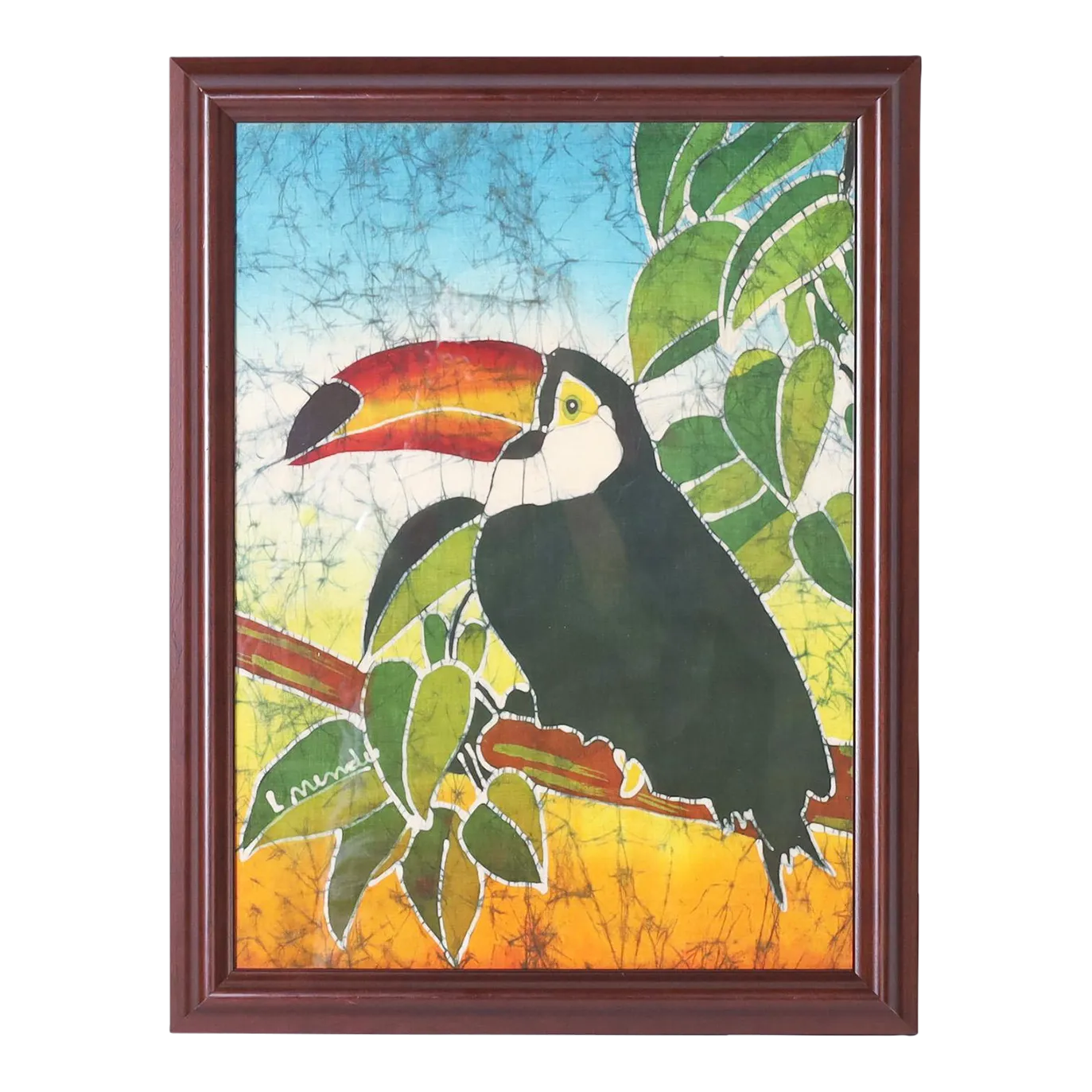 Batik Artwork of a Toucan | Chairish