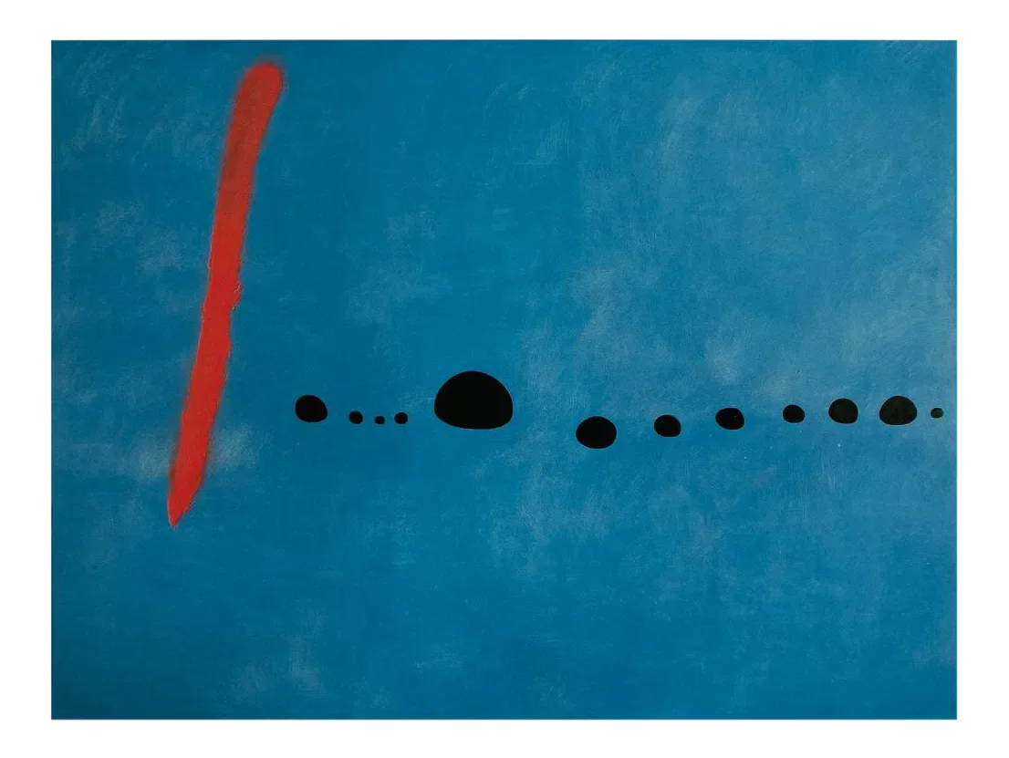1993 After Joan Miro "Blue 2", First German Edition Large Poster | Chairish