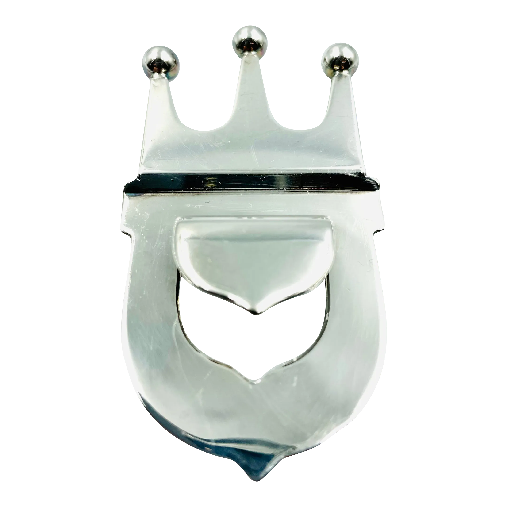 1960s Neiman-Markus Italian Crown Silver-Plate Bottle Opener | Chairish