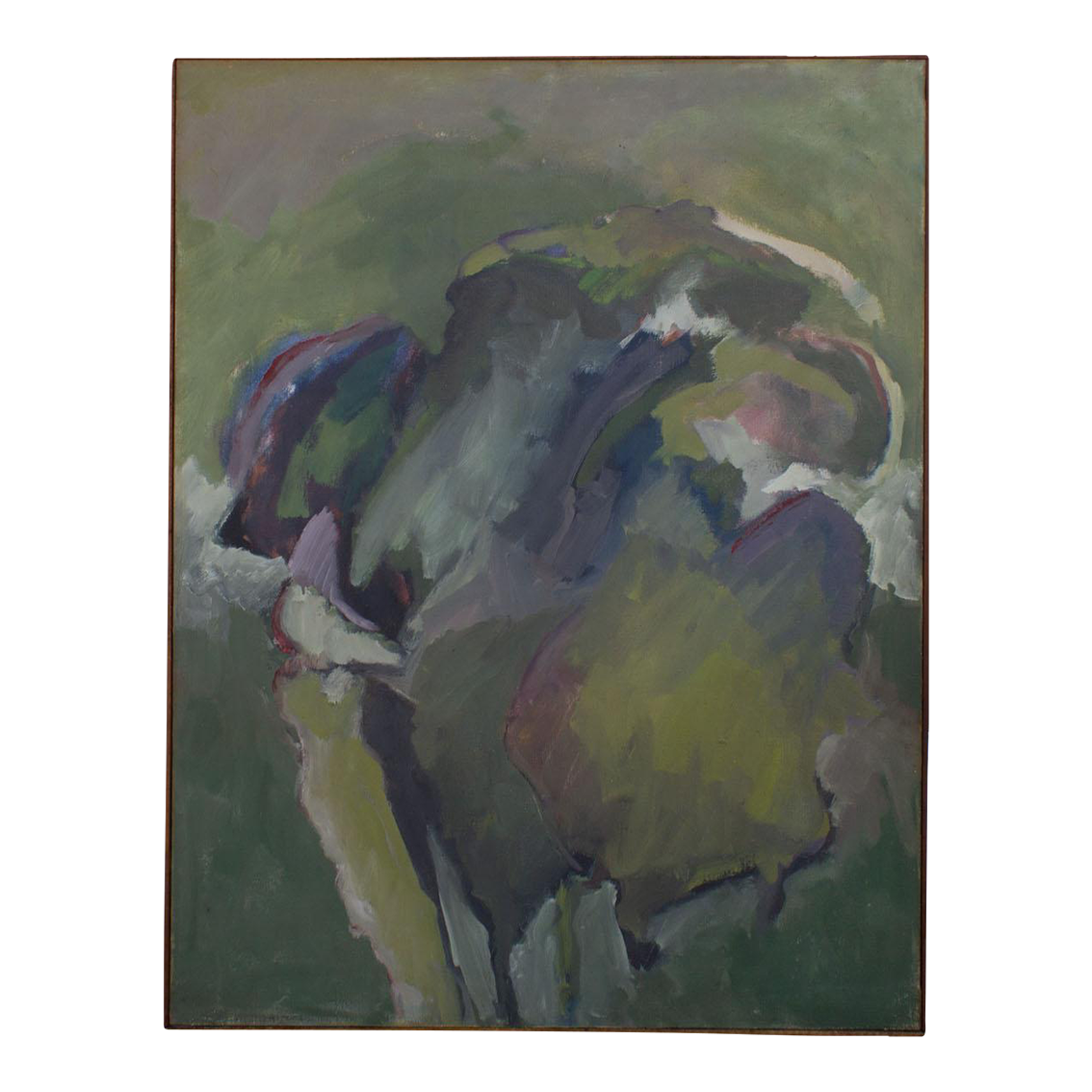 1960s Oil on Canvas Abstract Painting Signed by Artist Steve Redman ...