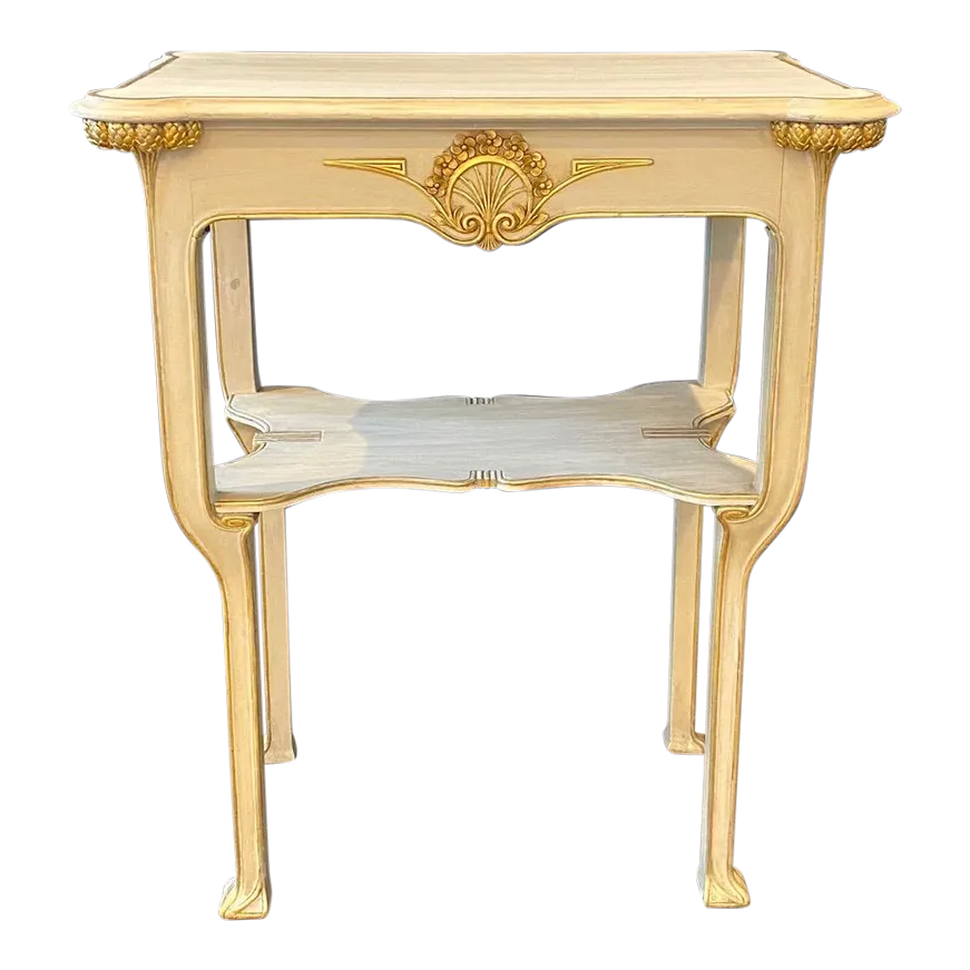 Lovely Art Nouveau Italian Side Table | Chairish