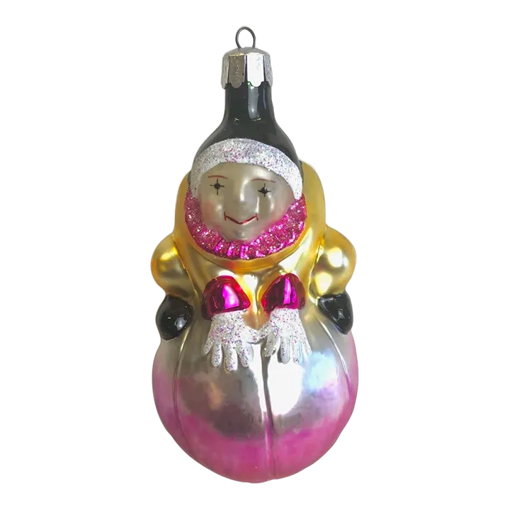 1990s Christopher Radko Xmas Ornament "Roly Poly" | Chairish