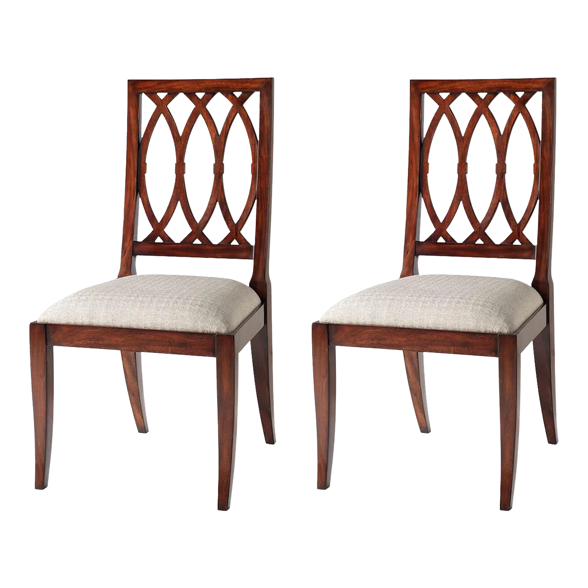 Modern Empire Side Chairs - a Pair | Chairish