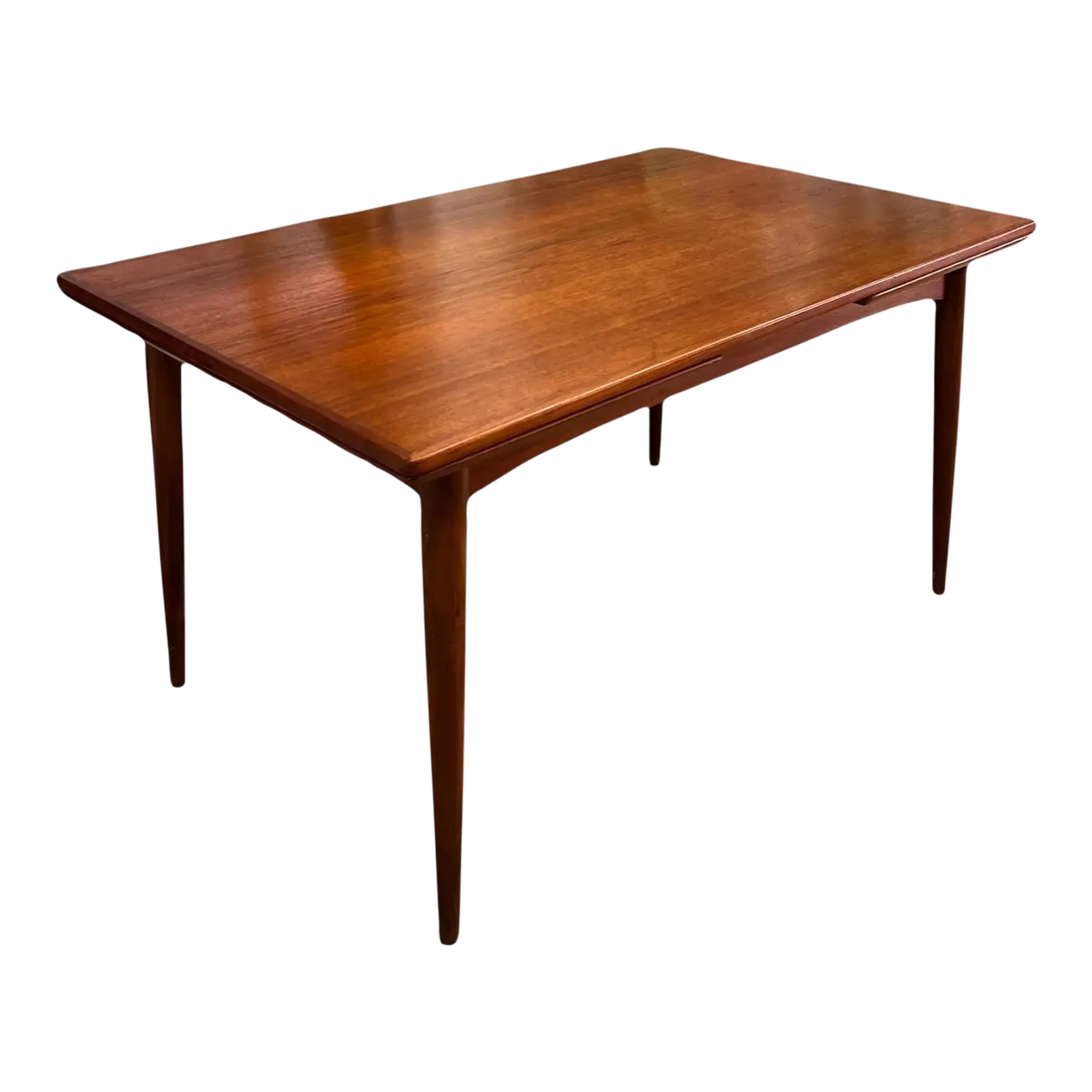 1970s Vintage Danish Mid Century Modern Dining Table With Slide Out ...