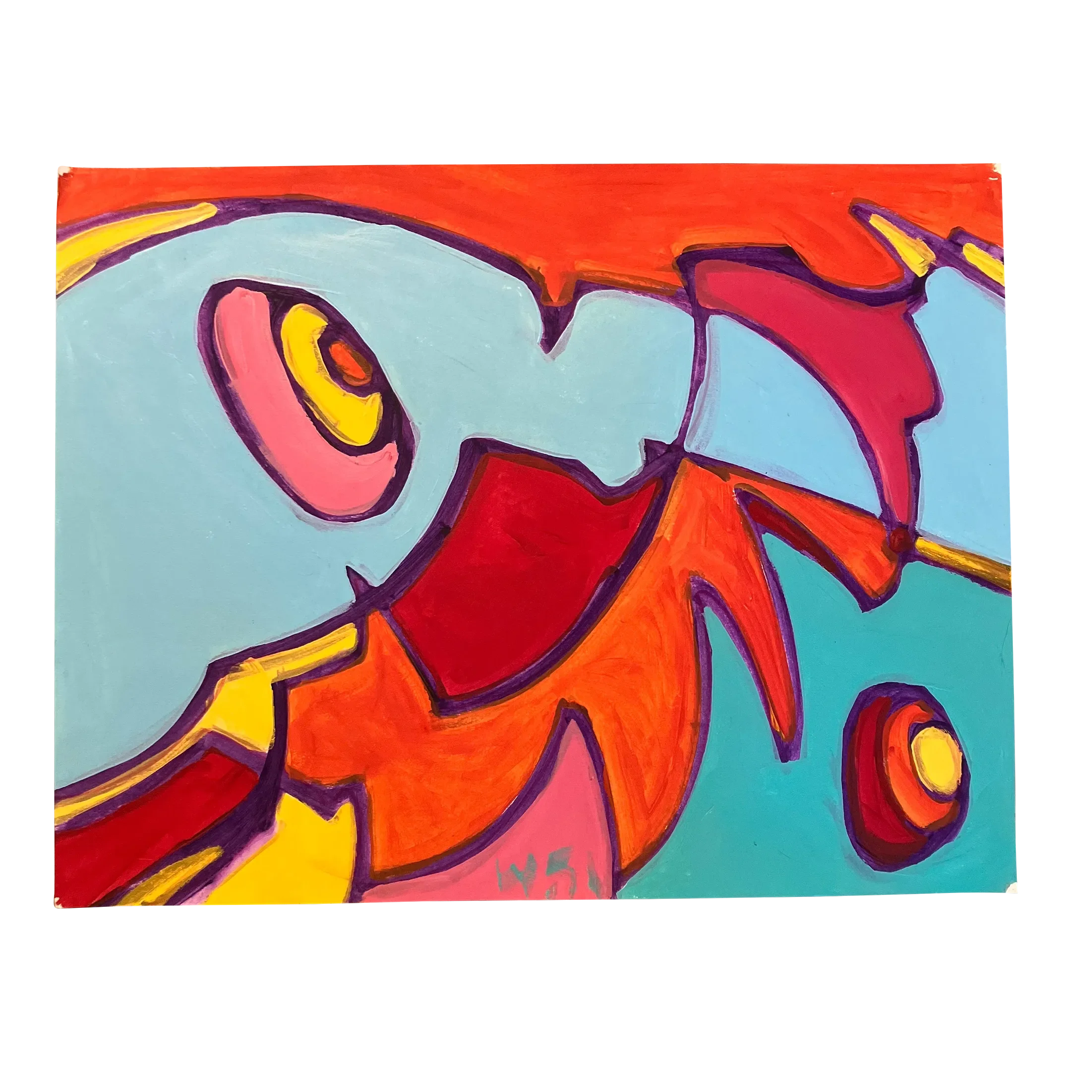 Contemporary Original Wayne Cunningham Abstract Painting | Chairish