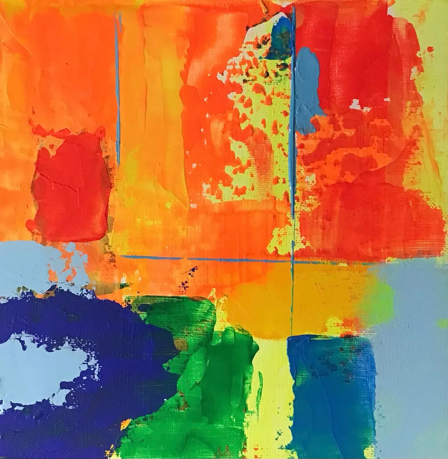 “AS083121” Contemporary Abstract Expressionist Acrylic Painting by ...