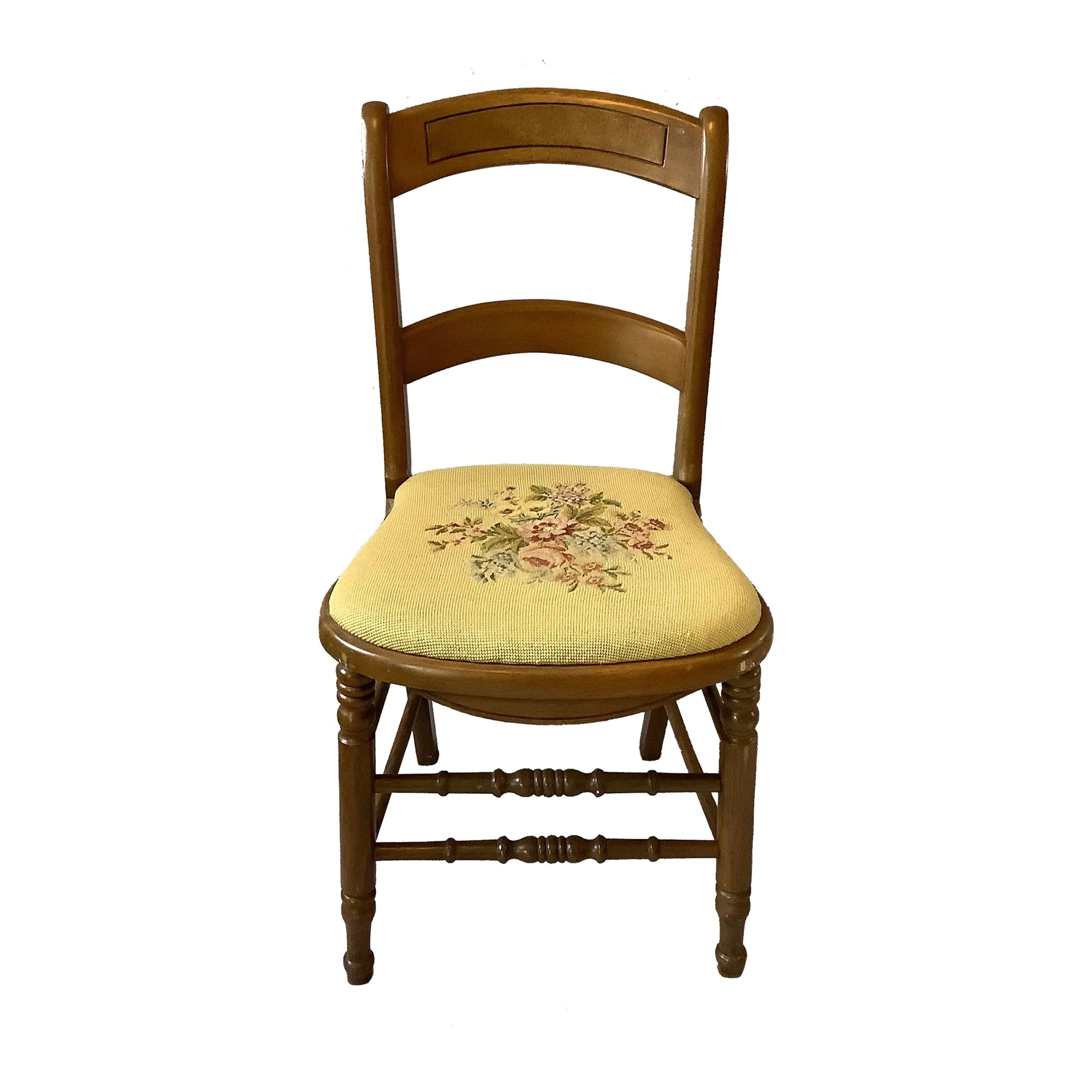 Vintage Needlepoint Chair | Chairish