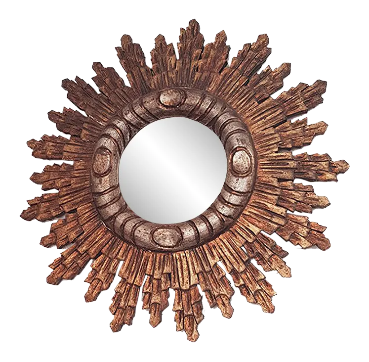 Vintage Sun Mirror | Chairish