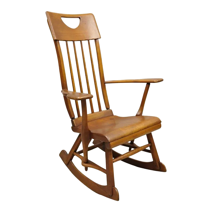 Mid 20th Century Vintage Sikes Co Maple Wood American Colonial Style ...