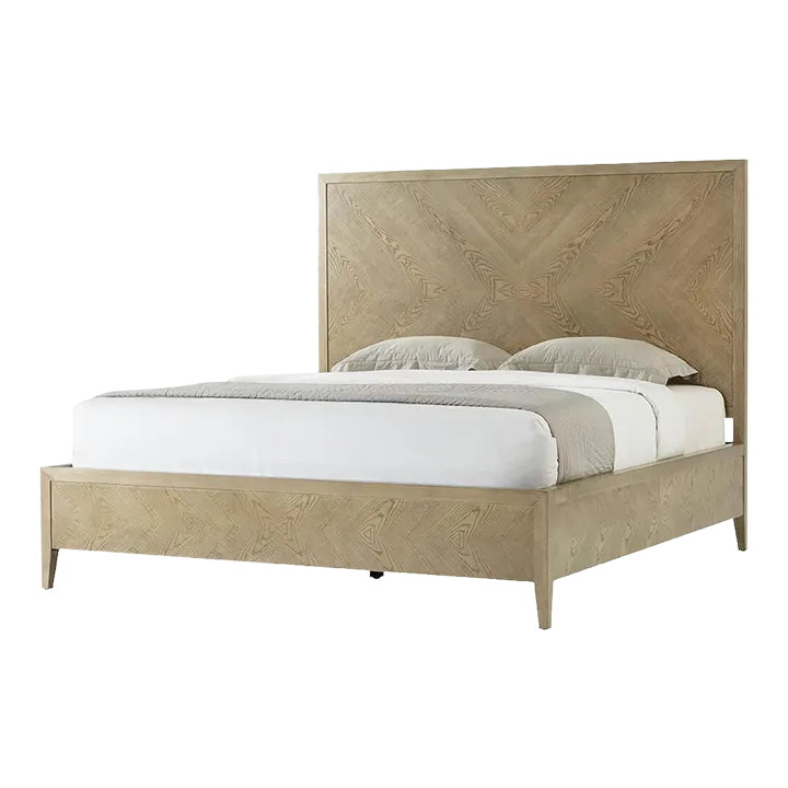 Light Modern Frame California King Bed | Chairish