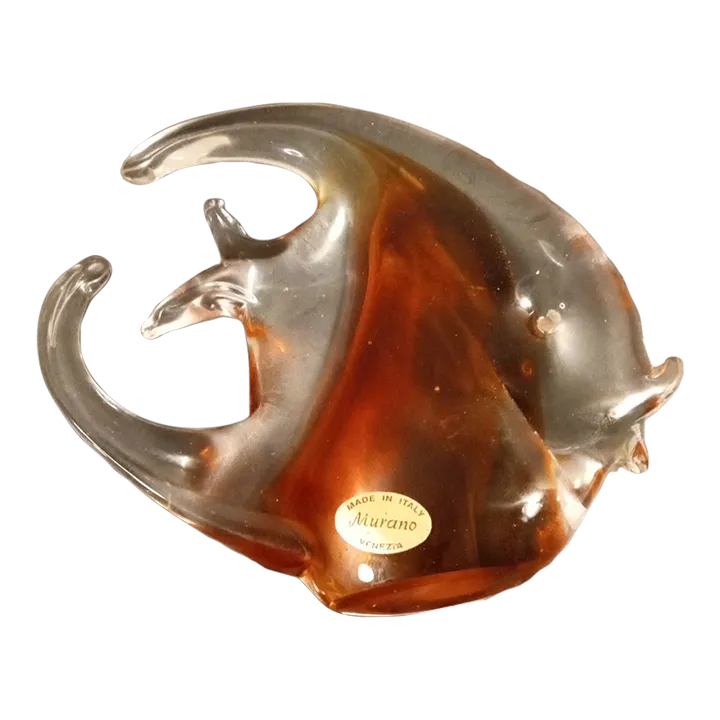1980s Murano Italy Angel Fish Figurine | Chairish