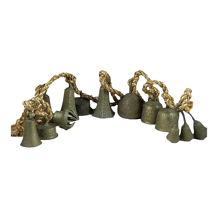 Vintage France Brass Bells- Set of 11 | Chairish