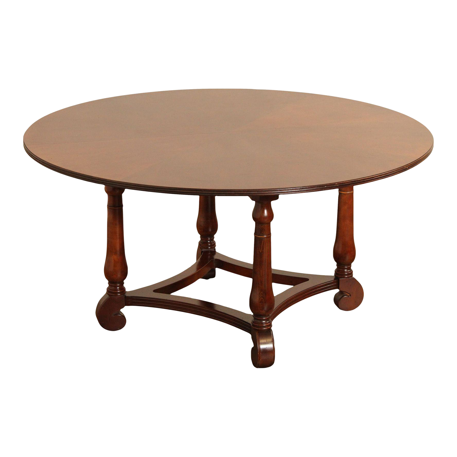 Ethan Allen British Classics Collection Round Dining Table | Chairish