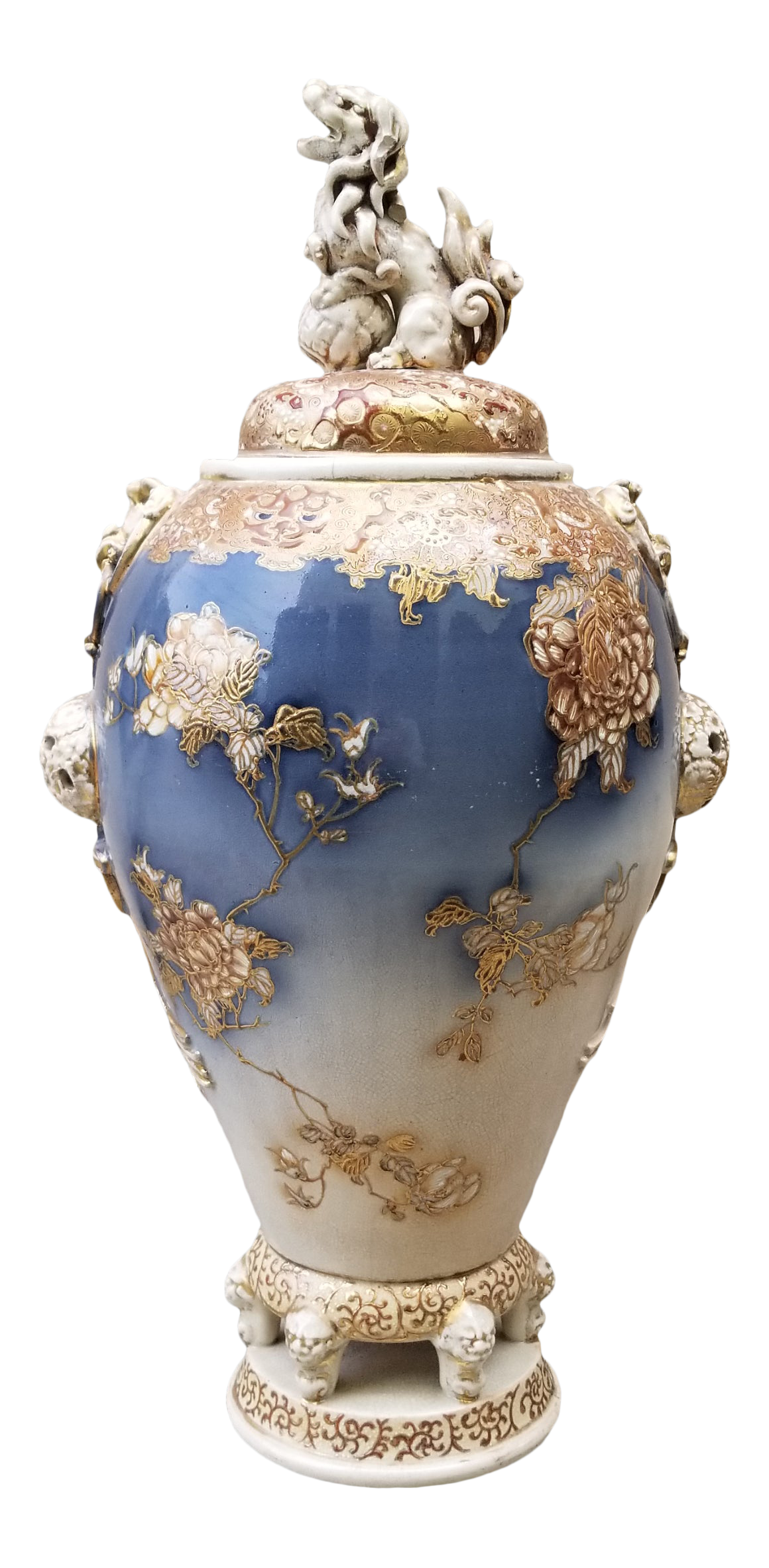 Satsuma Japanese porcelain vase Vases Home & Living Home Décor etna.com.pe