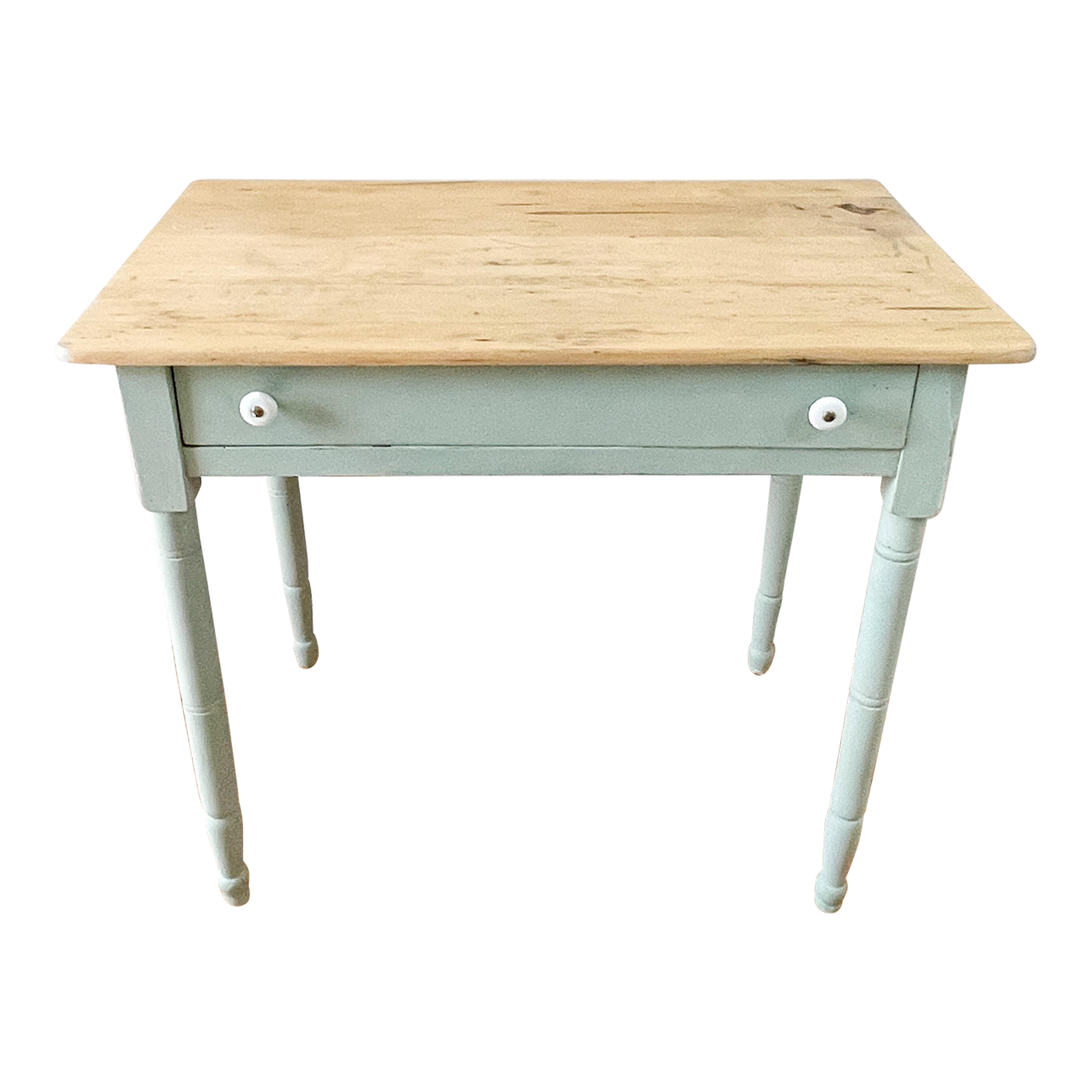 Late 19th Century Early Antique Pine One Drawer Table | Chairish