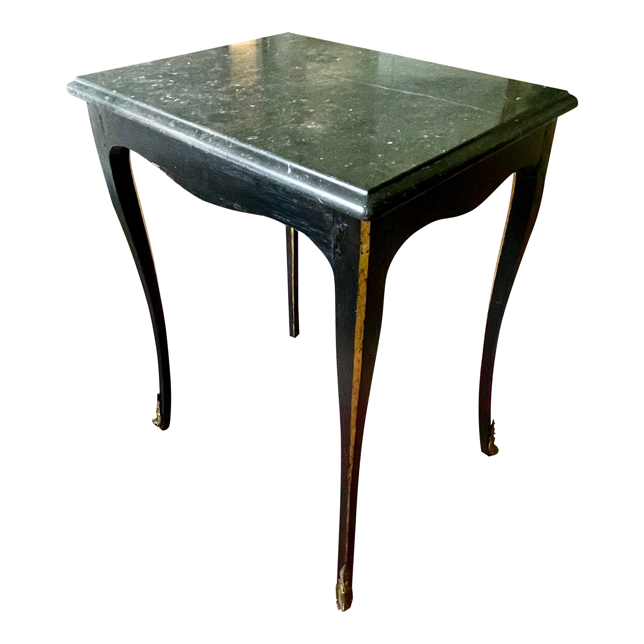 Early 19th C. French Regency Marble Top Accent Table | Chairish