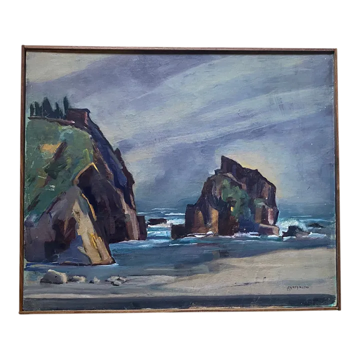 Original Landscape Painting by Louis L. Bergmann | Chairish