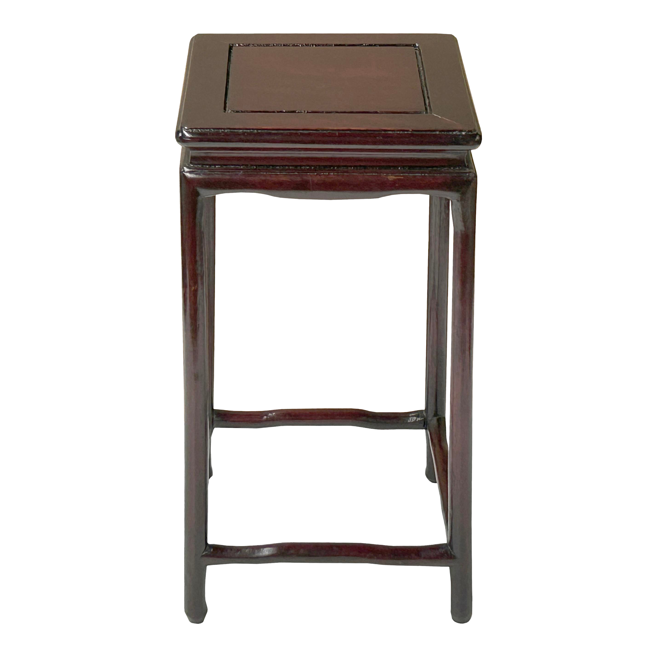 4.5" Reddish Brown Square Tall Slim Legs Wood Display Stand Riser Easel ...