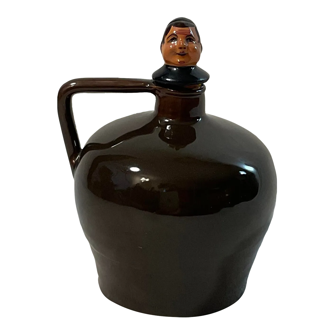 Vintage Ceramic Friar Musical Liquor Jug Decanter Old Wind Music Box ...