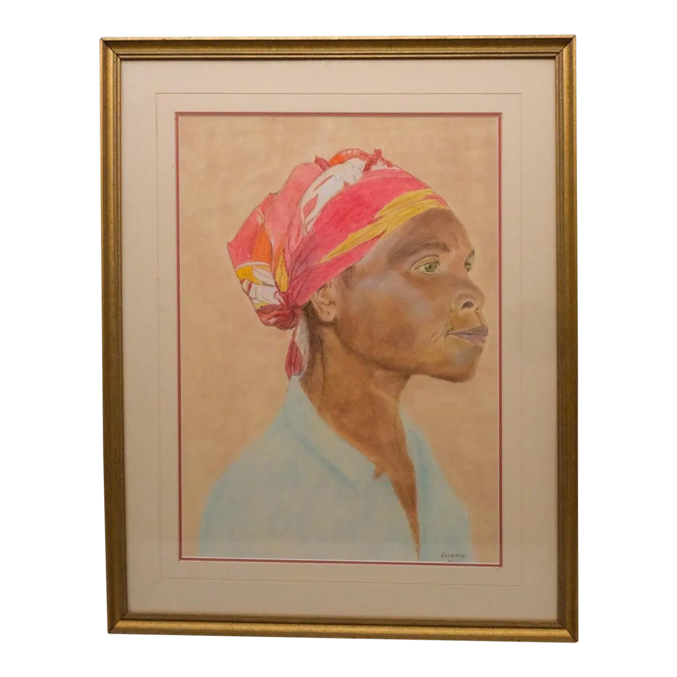 Early 20th Century Portrait of a Woman in a Head Scarf African American ...
