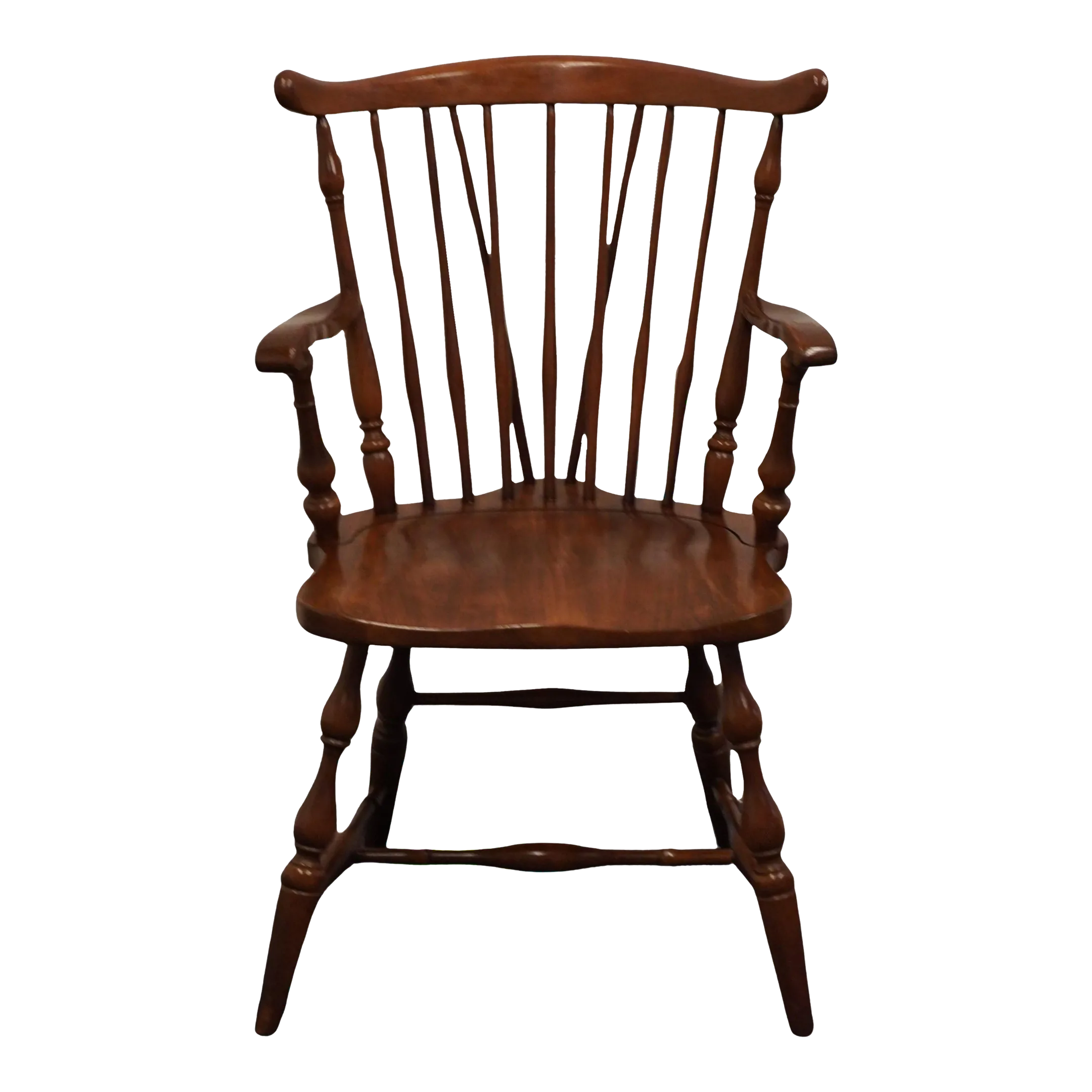 Pennsylvania House Solid Cherry Duxbury Windsor Fiddle Back Dining Arm ...