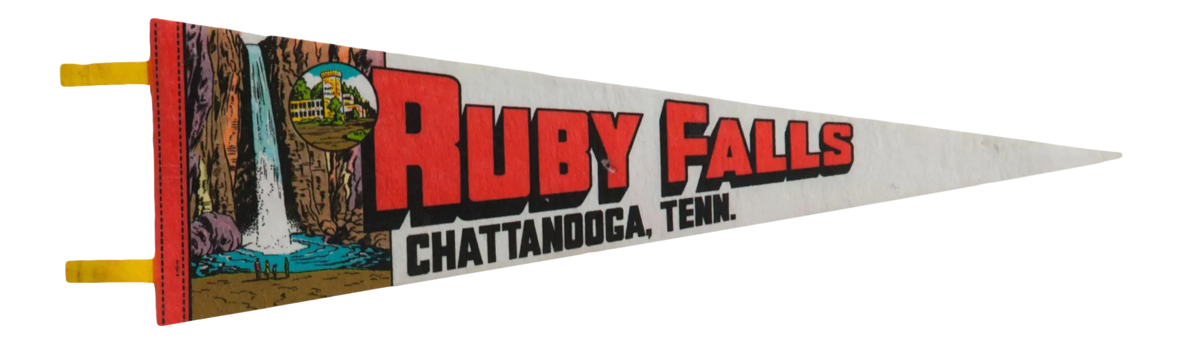 Vintage Ruby Falls Chattanooga Tn Felt Flag | Chairish