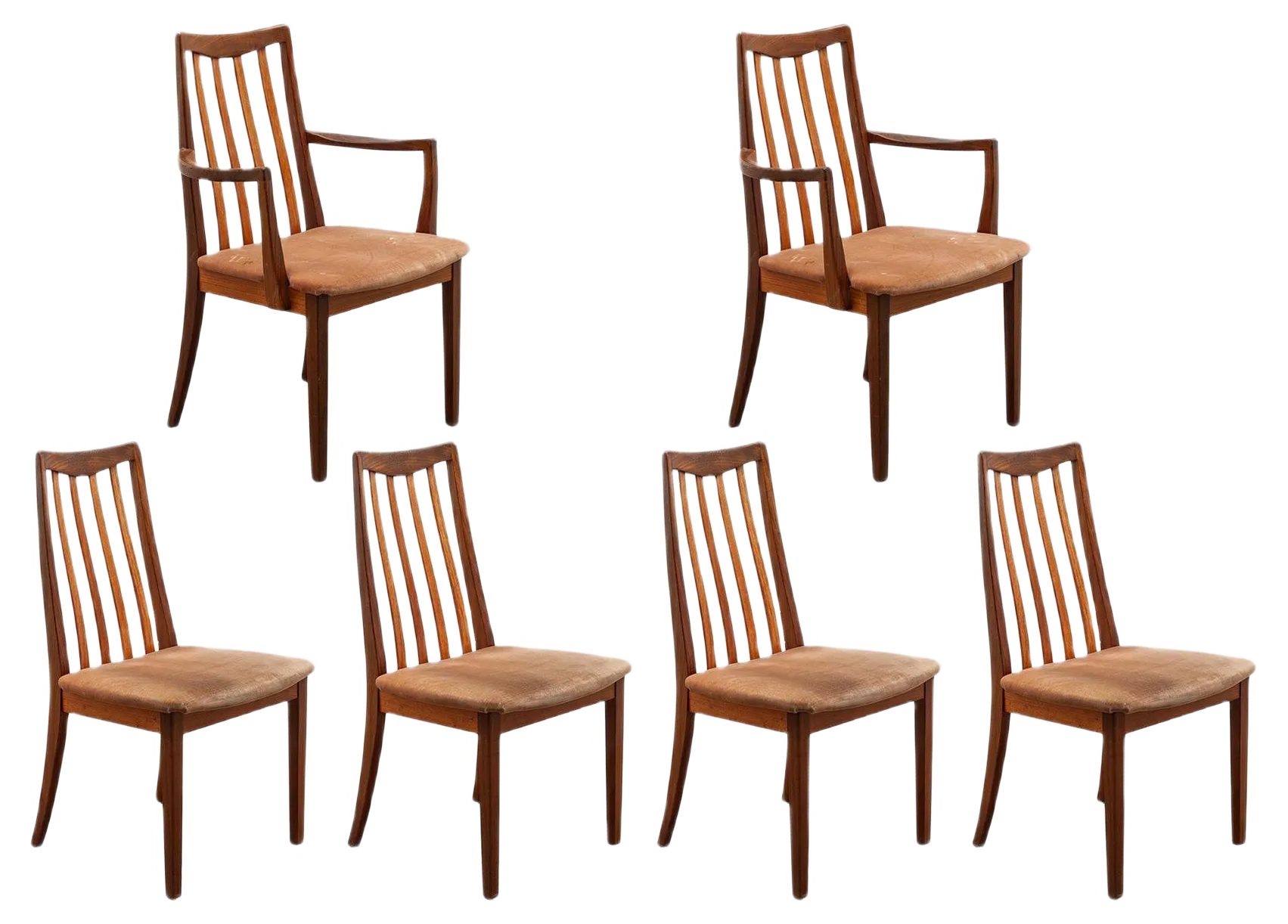 Danish Model Eva Side Chairs by Niels Koefoed for Hornslet Møbelfabrik ...