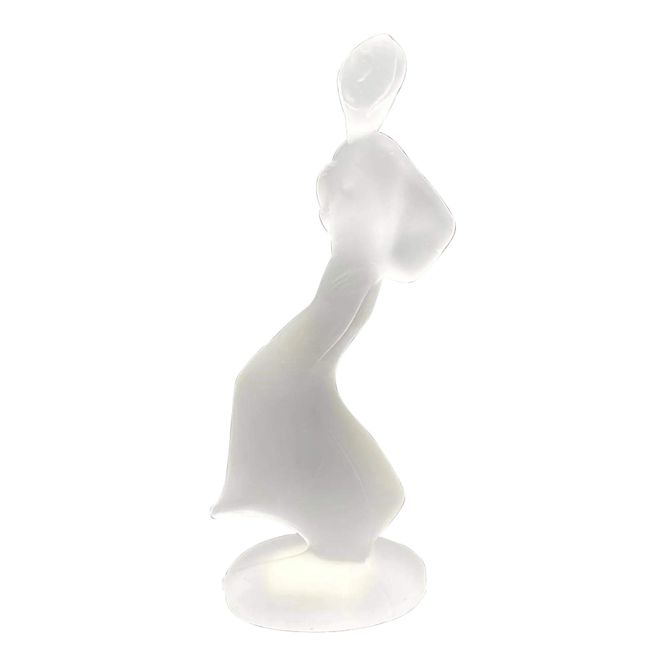 1930s Frosted Art Deco Dancing Lady Figurine | Chairish