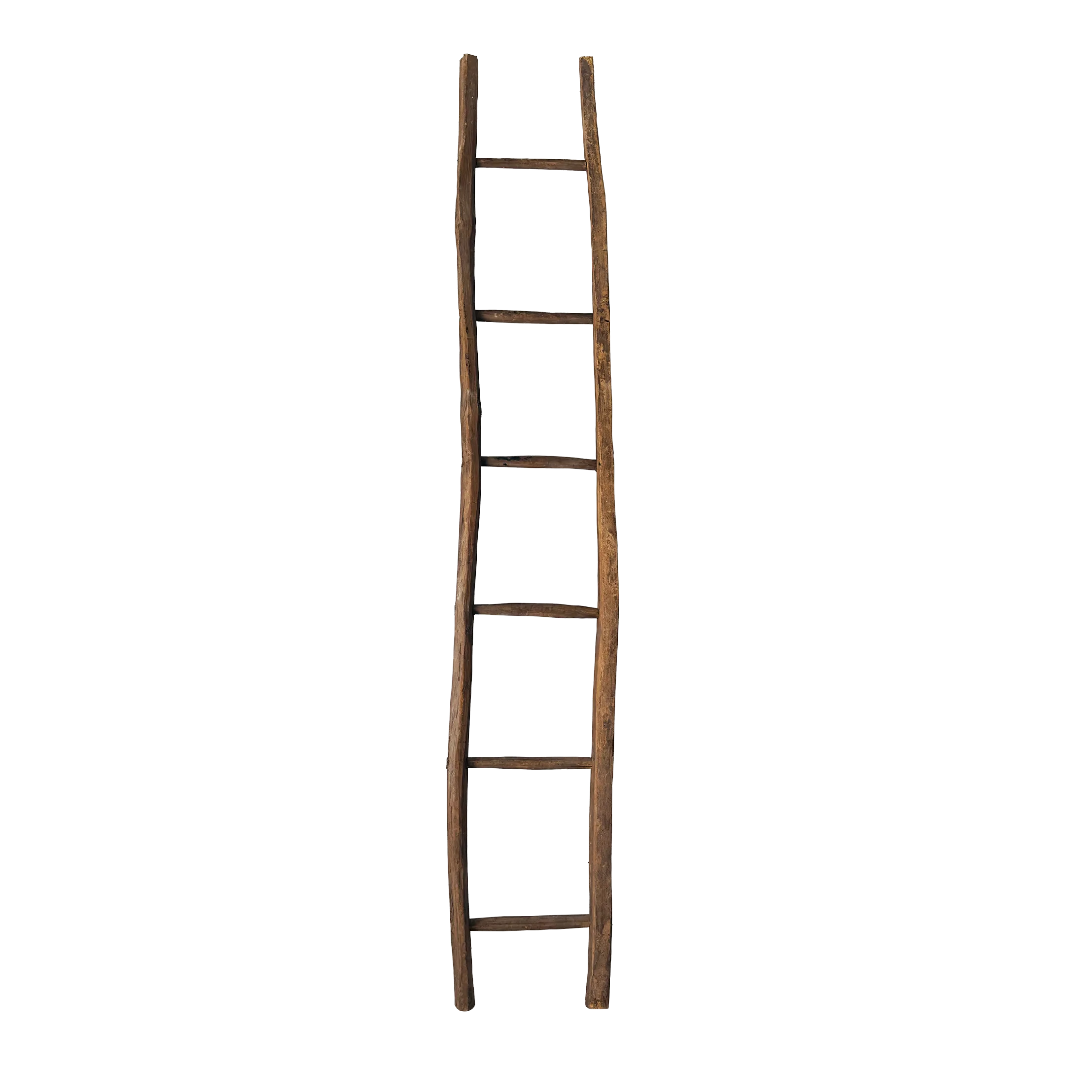Late 19th Century Rustic Handmade Ladder | Chairish