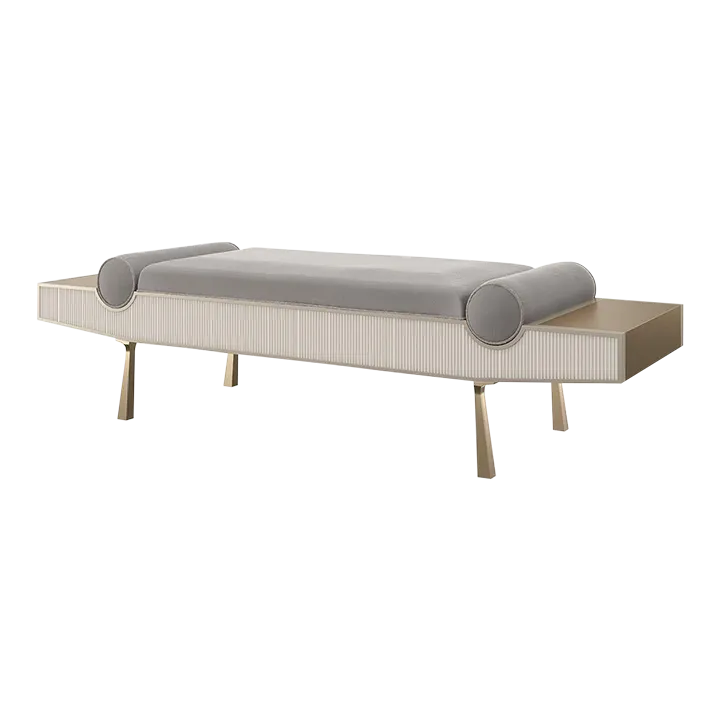 Contemporary Streamline Modern Bench | Chairish