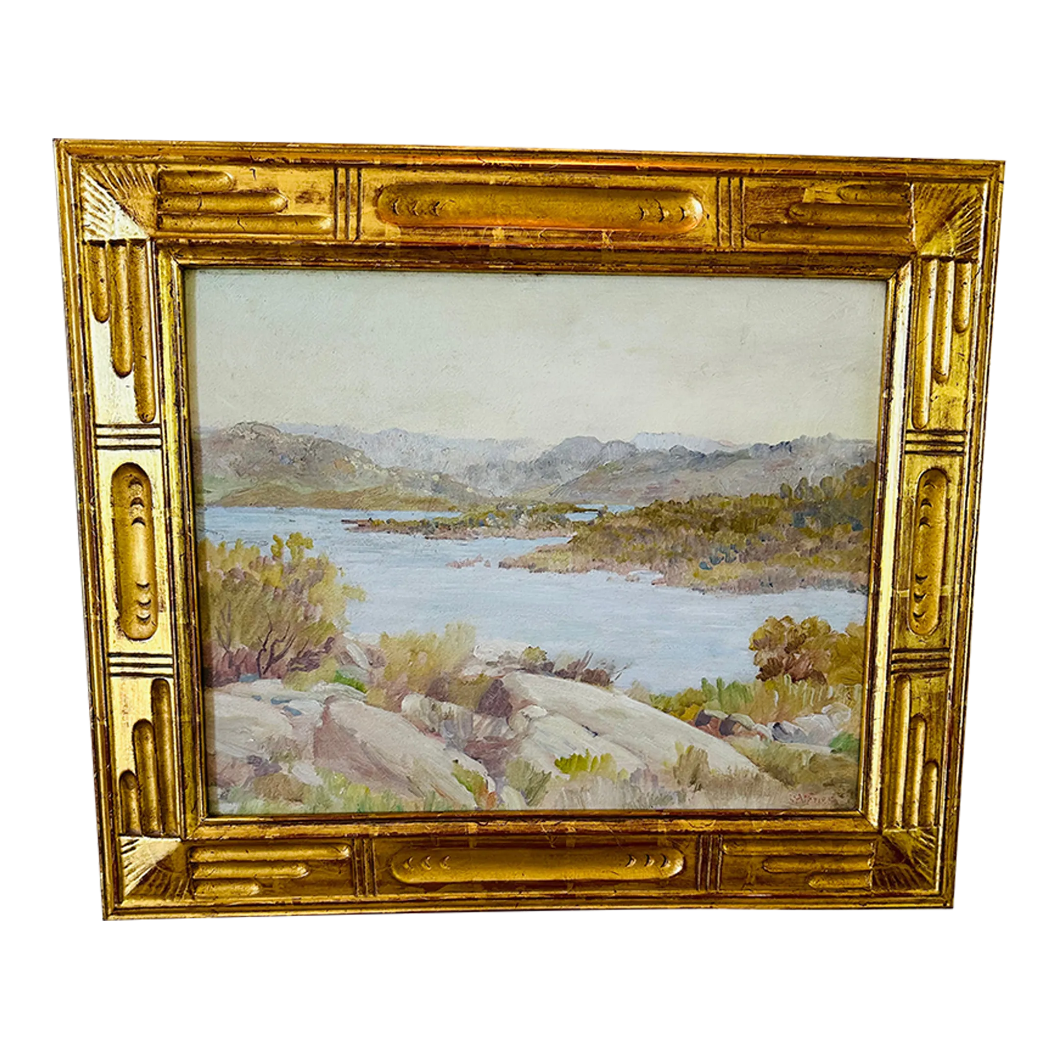 Early 20th Century Charles A. Fries (1854 - 1940) Signed Framed Plein ...