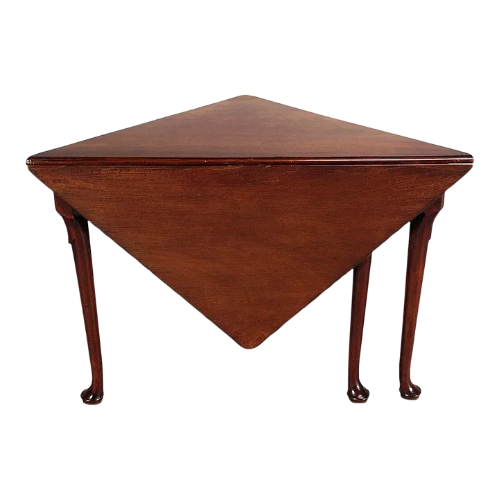 Antique Mahogany Handkerchief Table | Chairish