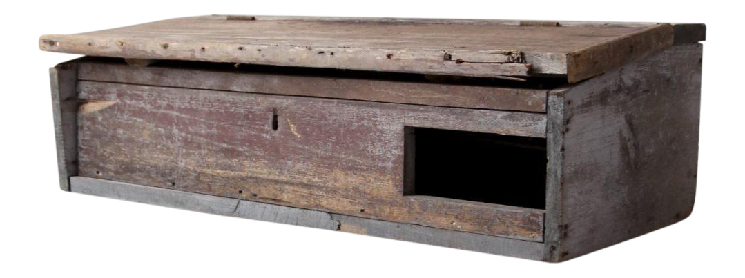 Antique Primitive Tabletop Secretary Cabinet | Chairish