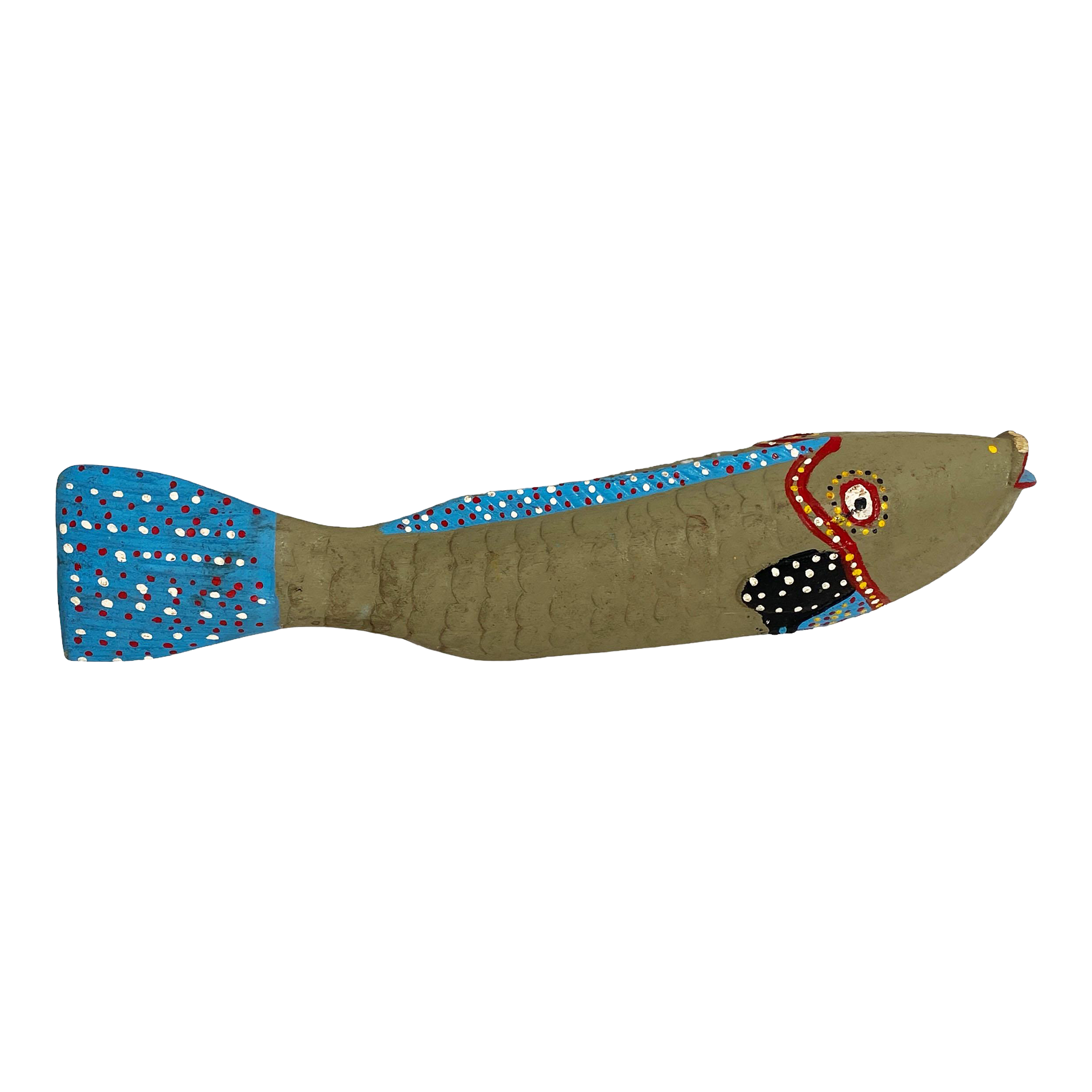 African Wooden Fish Bozo Tribe Mali 20.5" | Chairish
