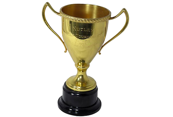 1953 Gold Plated Golf Trophy | Chairish