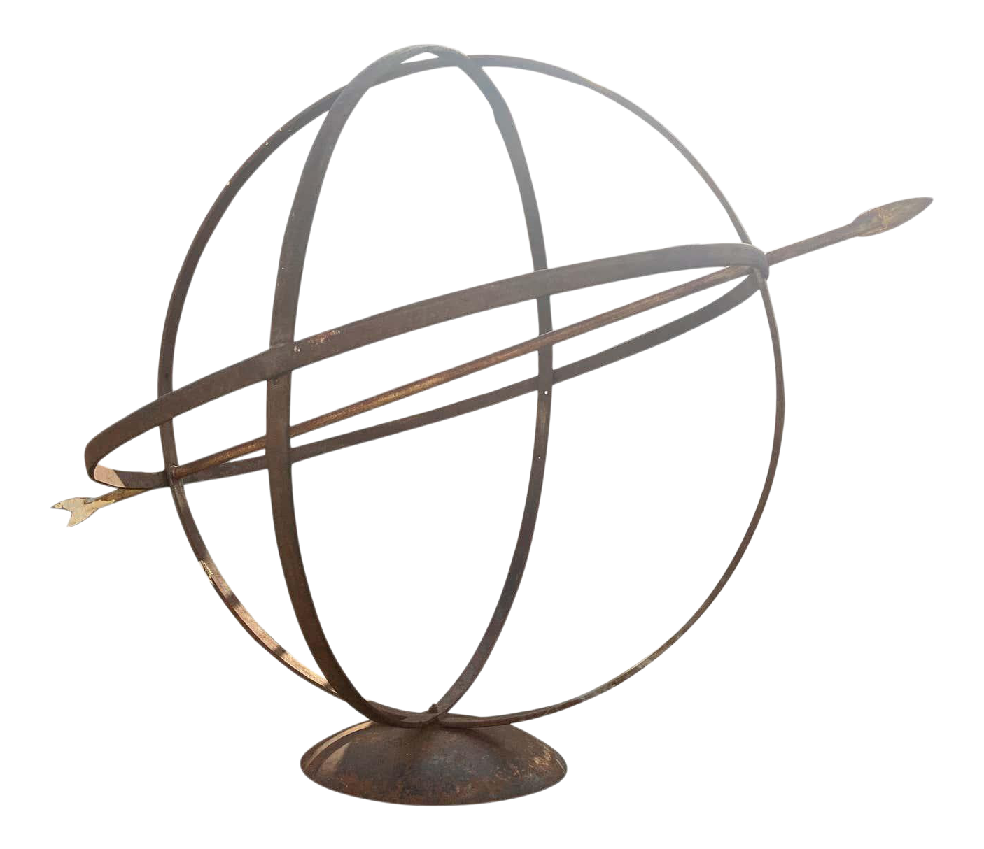 Mid Century Iron Armillary Sphere | Chairish
