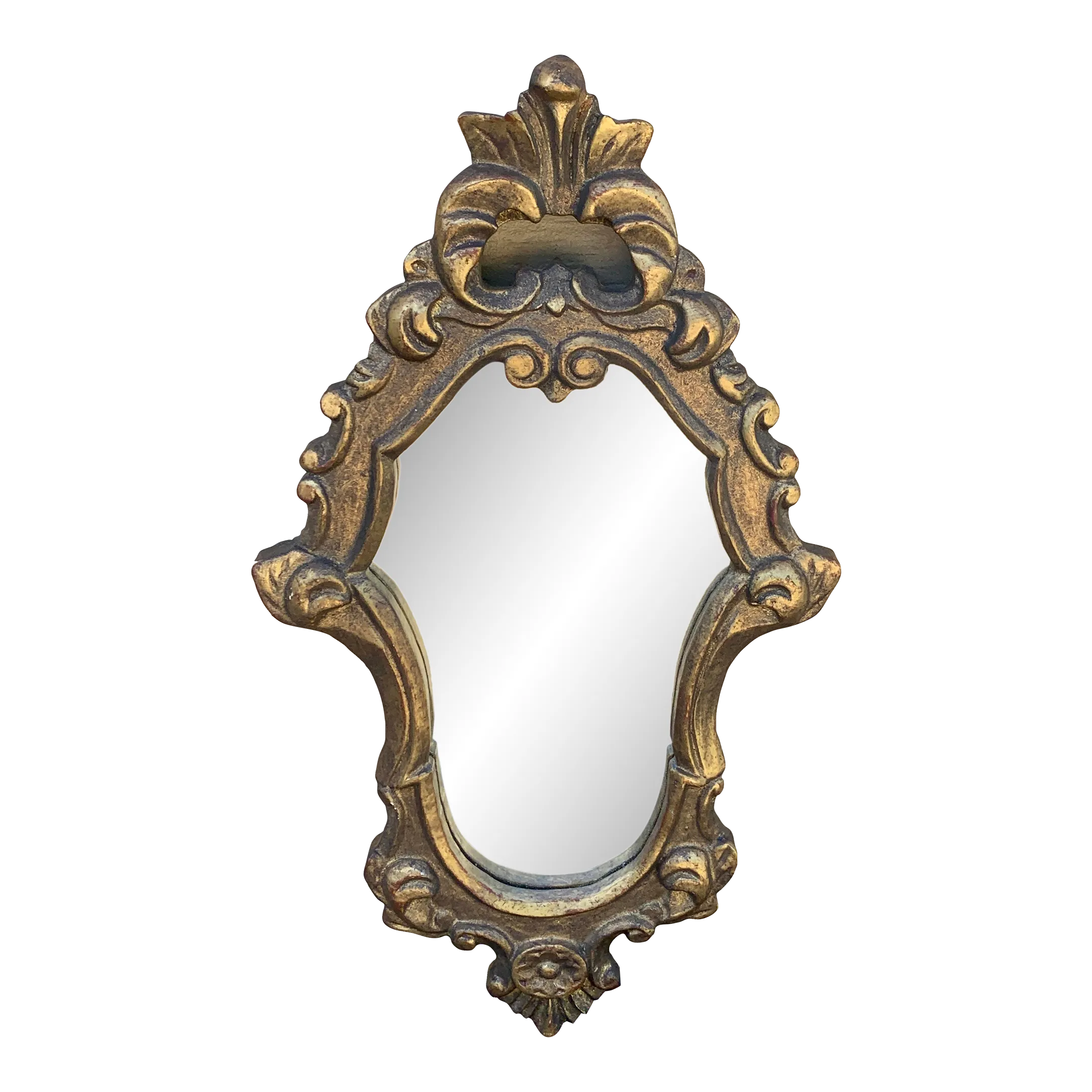 Italian Rococo Neoclassical Baroque Gilt Wood Wall Mirror | Chairish