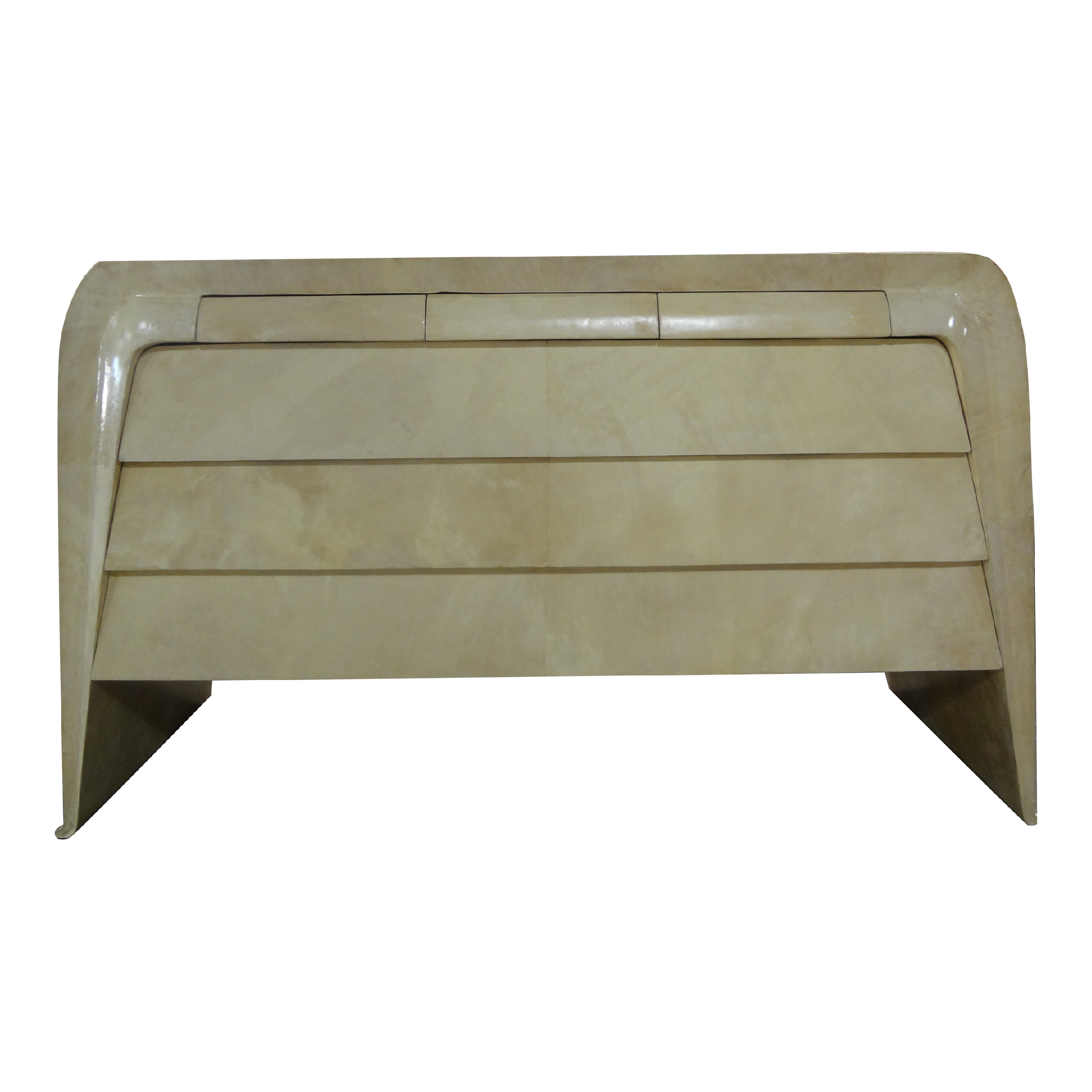 1940s Italian Modern Parchment Chest | Chairish