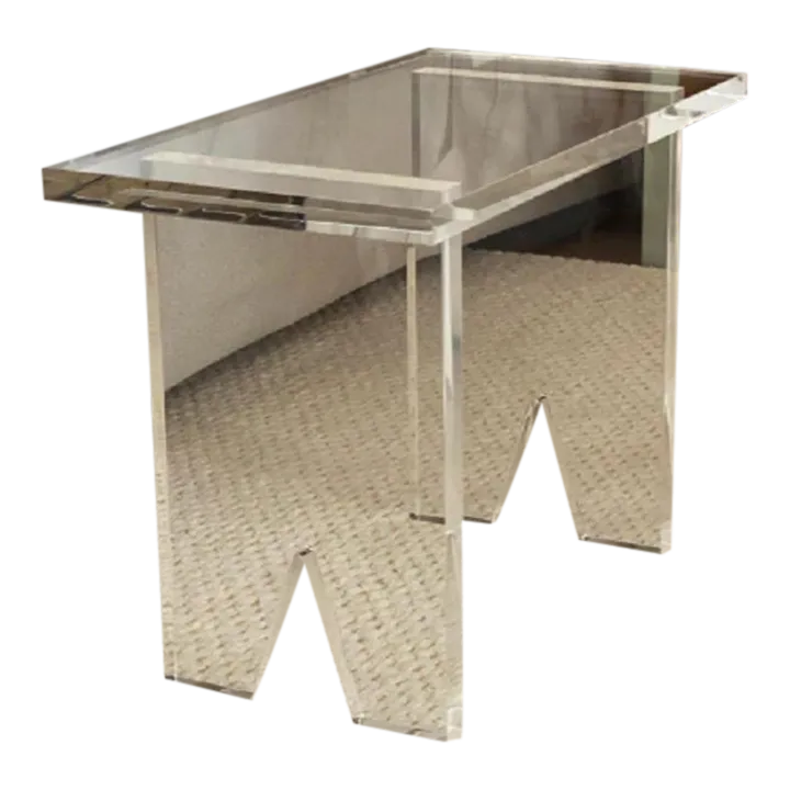 Clear Acrylic Side Table | Chairish