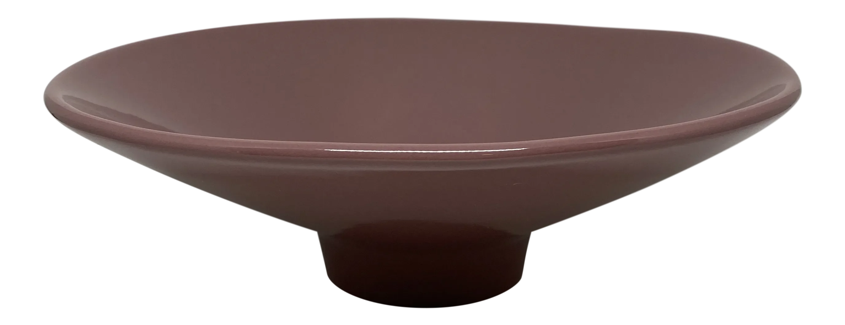 1980s Haegar Mauve Ceramic Catch All Dish | Chairish