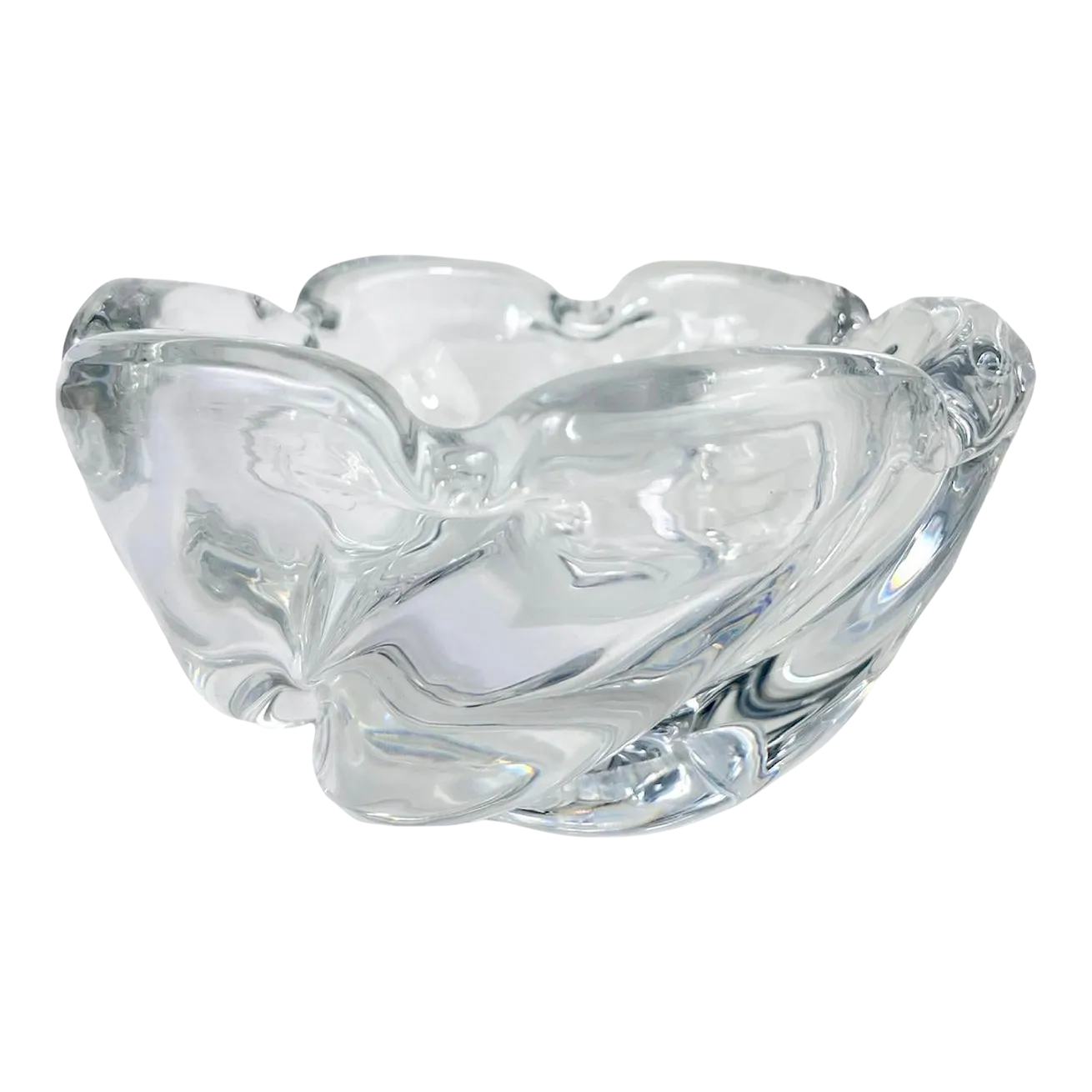1980s Swedish Glass Bowl by Orrefors. Signed | Chairish