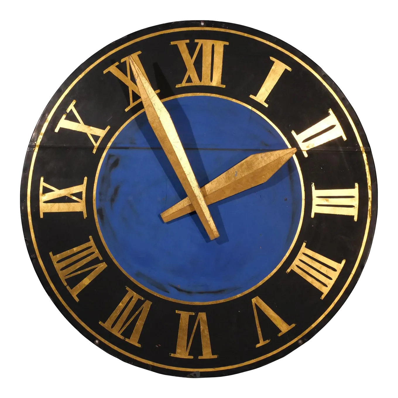 Early 20th Century Hand-Painted French Tower Clock Face | Chairish