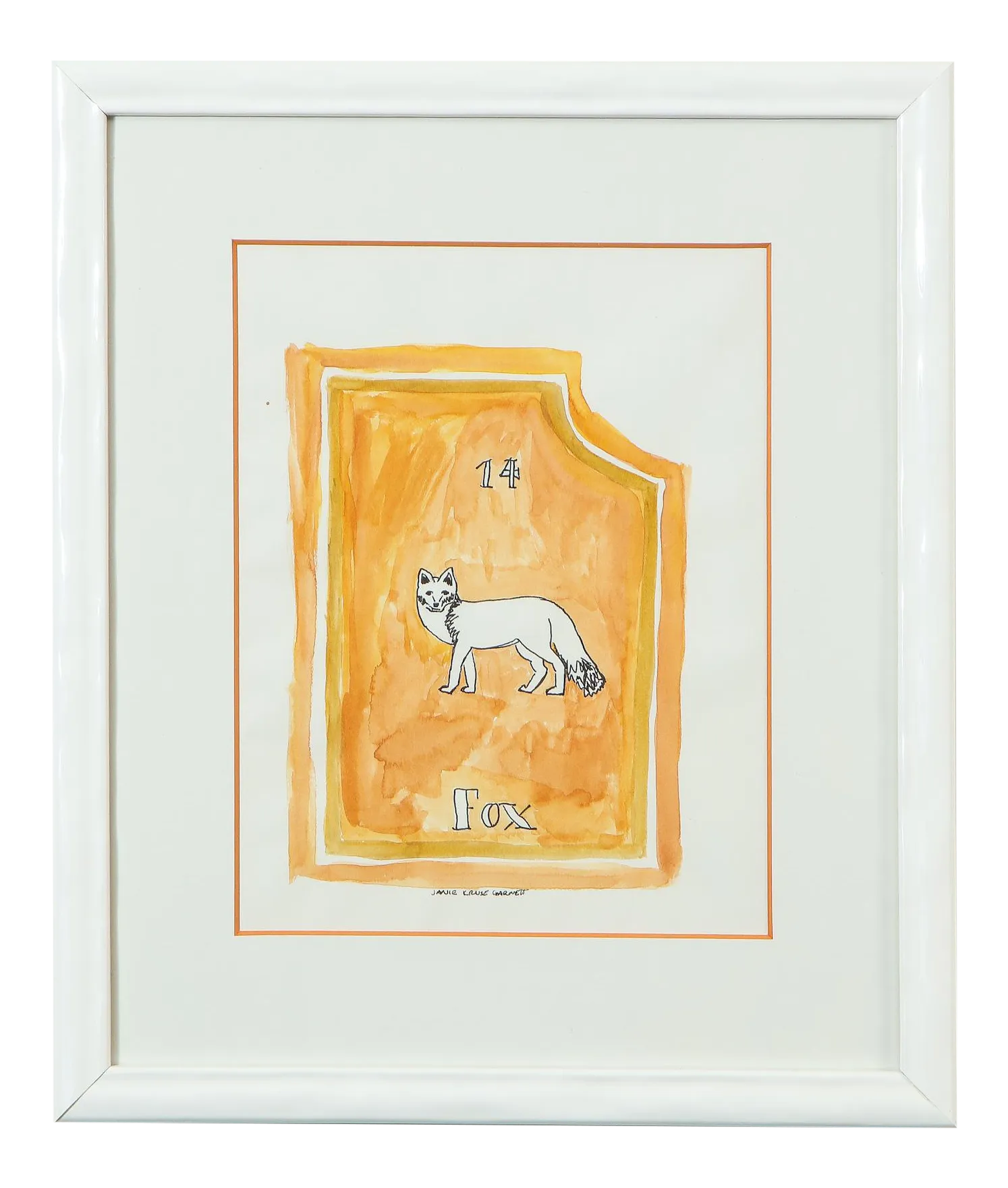 "The Lenormand Fox" Original Tarot Card Watercolor by Janie Kruse ...