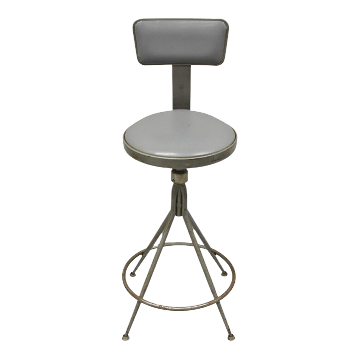 Mid 20th Century Vintage Industrial Gray Steel Metal Adjustable ...